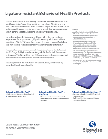 Behavioral Health Bed™ – Platform| Restraint Bed - Agiliti